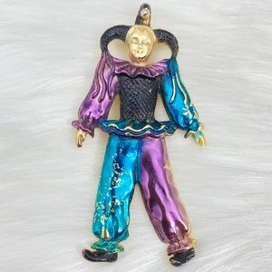 Vintage | Jewelry | Vintage Ajc Mardi Gras Clown Brooch | Poshmark